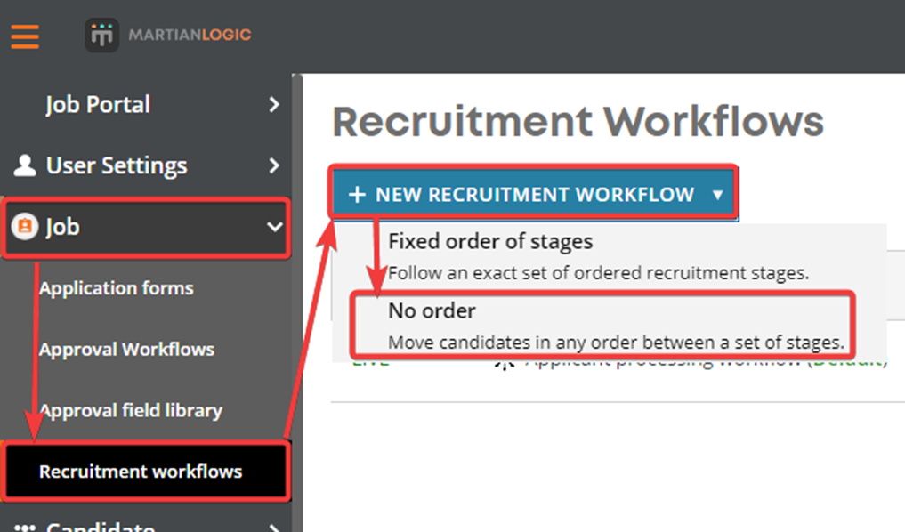 How to create a Recruitment Workflow