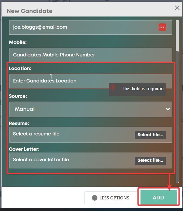 How To Create Candidates